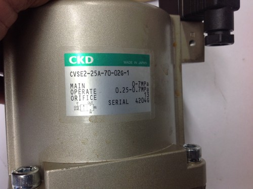 CKD CVSE2-25A-70-02G-1 High Pressure Coolant Valve 110V, 1" NPT Ports ...