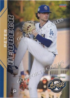 2023 Rancho Cucamonga Quakes Peter Heubeck RC Rookie Dodgers Minor ...