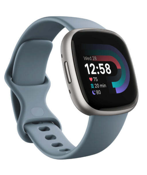 Fitbit Sense FB512 Advanced Health Fitness Tracker Smartwatch Silver ...