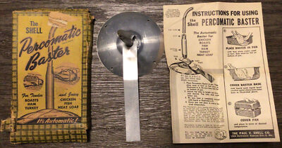 Vintage Percomatic Baster Paul Shell Co Roaster Tender Juicy Meats ...