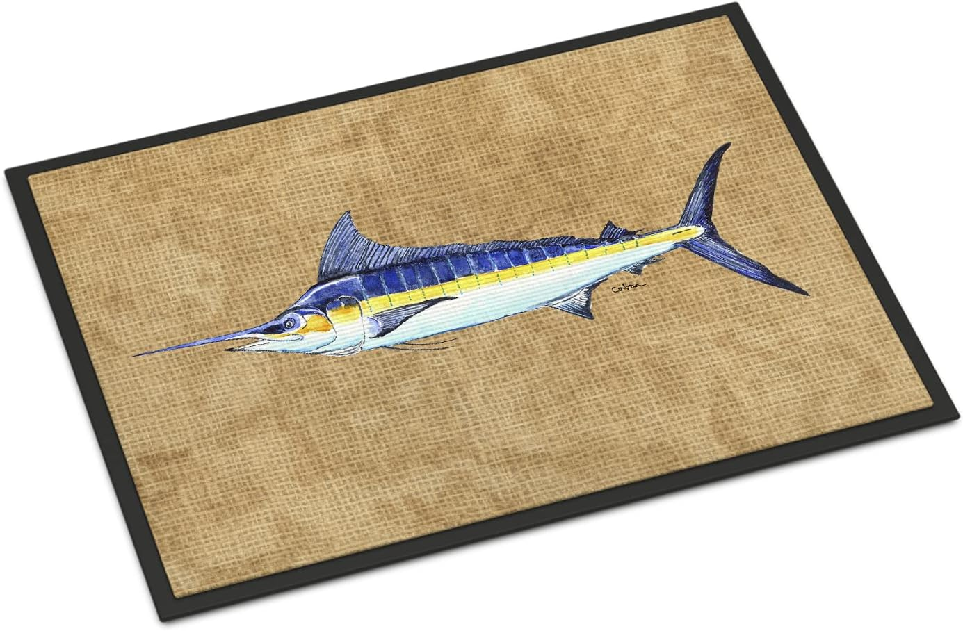 8818JMAT Blue Marlin Doormat 24X36 Front Door Mat Indoor Outdoor Rugs ...