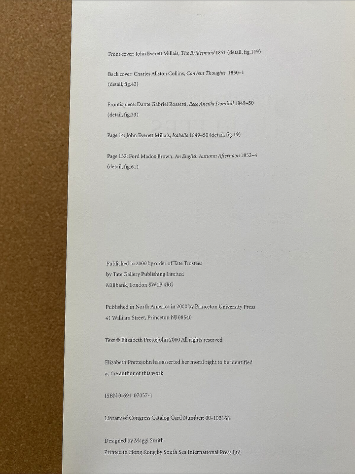 The Art of the Pre-Raphaelites Elizabeth Prettejohn Good Hardcover with ...