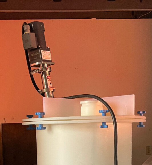 WM White Mountain Process 200 Liter Poly Portable Mixing Tank Vessel w ...