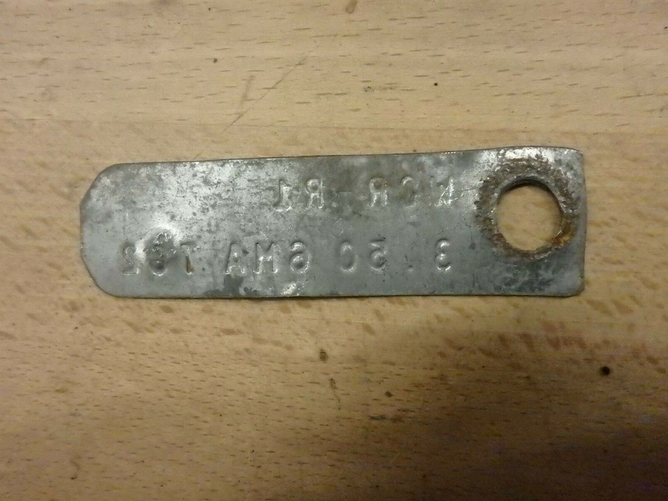 FORD 9 INCH 3.50 REAR END OPEN DIFFERENTIAL ID TAG | eBay