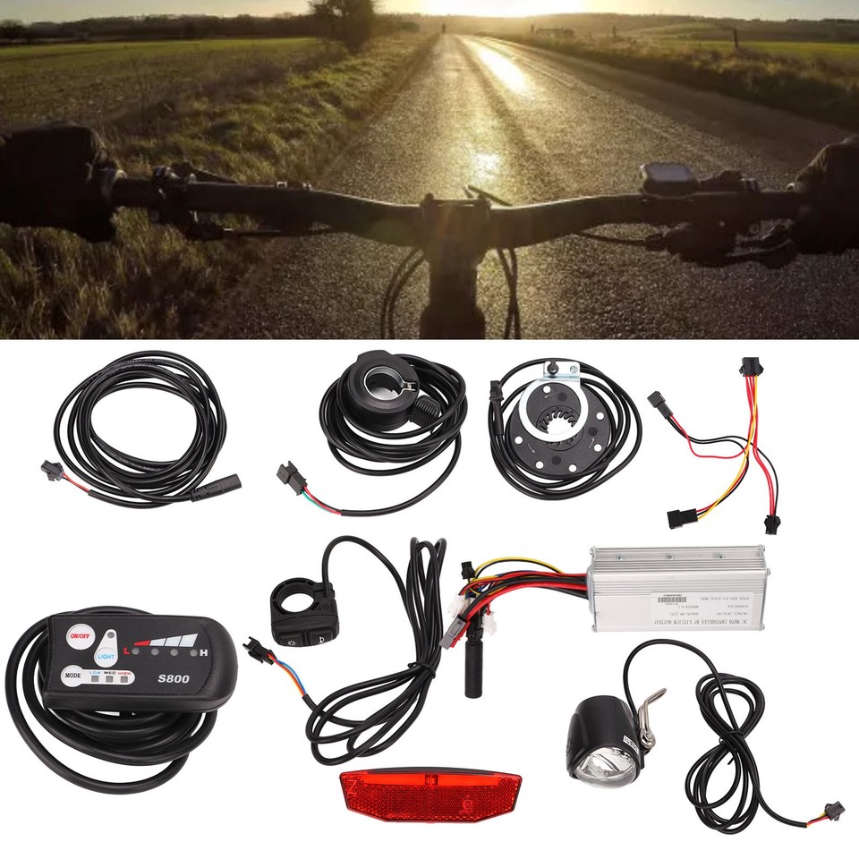 36V 48V 750W 25A Controller Kit S800 Display Front Rear Lights 2 In 1 ...