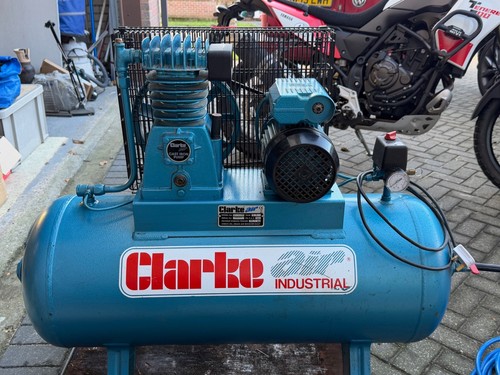 Clarke Air Industrial 100 litre air compressor 100L SE11C100 Light use ...