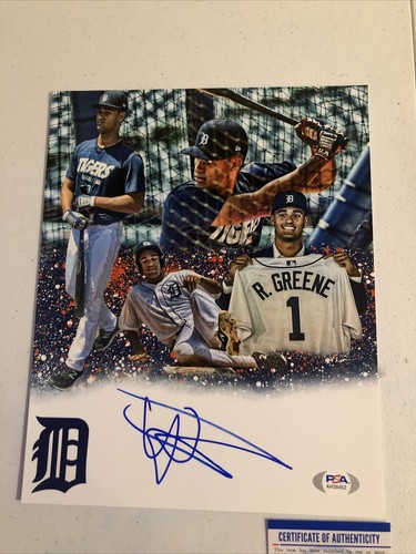 DETROIT TIGERS- RILEY GREENE SIGNED AUTOGRAPH 8x10 PHOTO PICTURE PSA ...