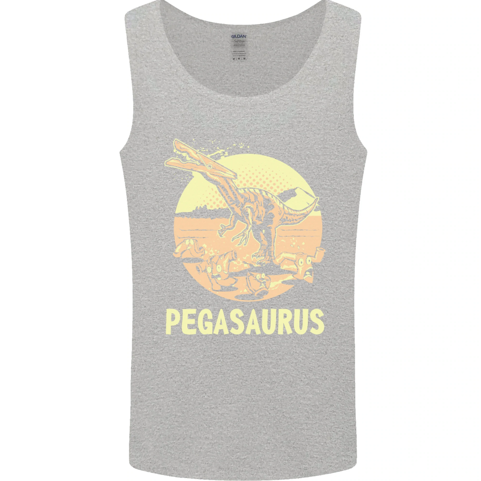 Pegasaurus Dinosaur T-Rex Funny Mens Vest Tank Top | eBay