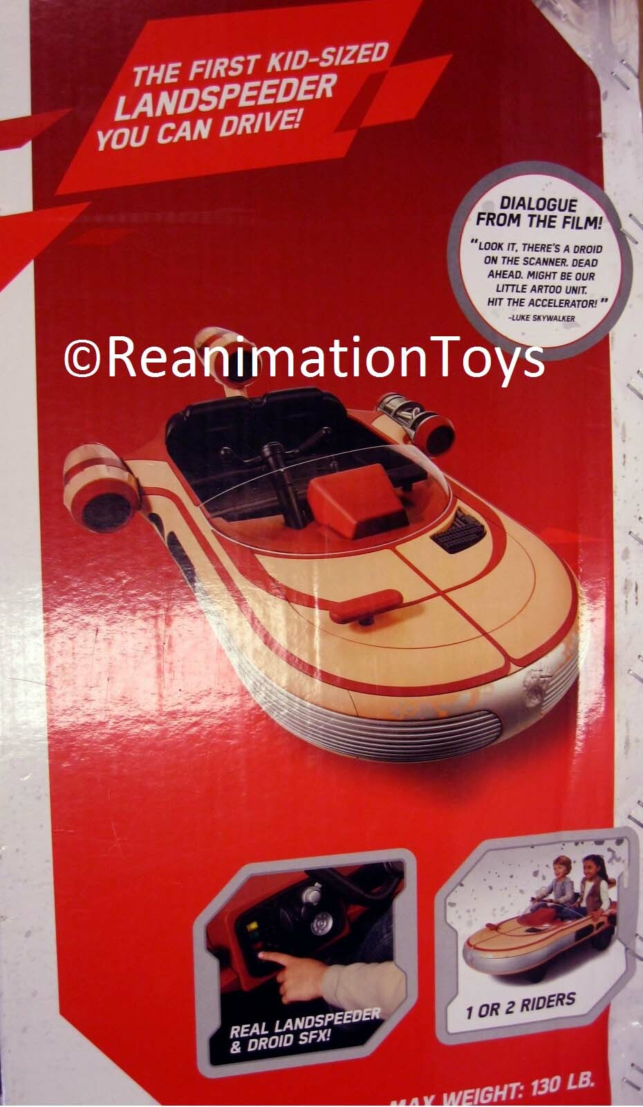 Star Wars Luke Skywalker Tatooine Landspeeder Ride On Sealed Brand New ...