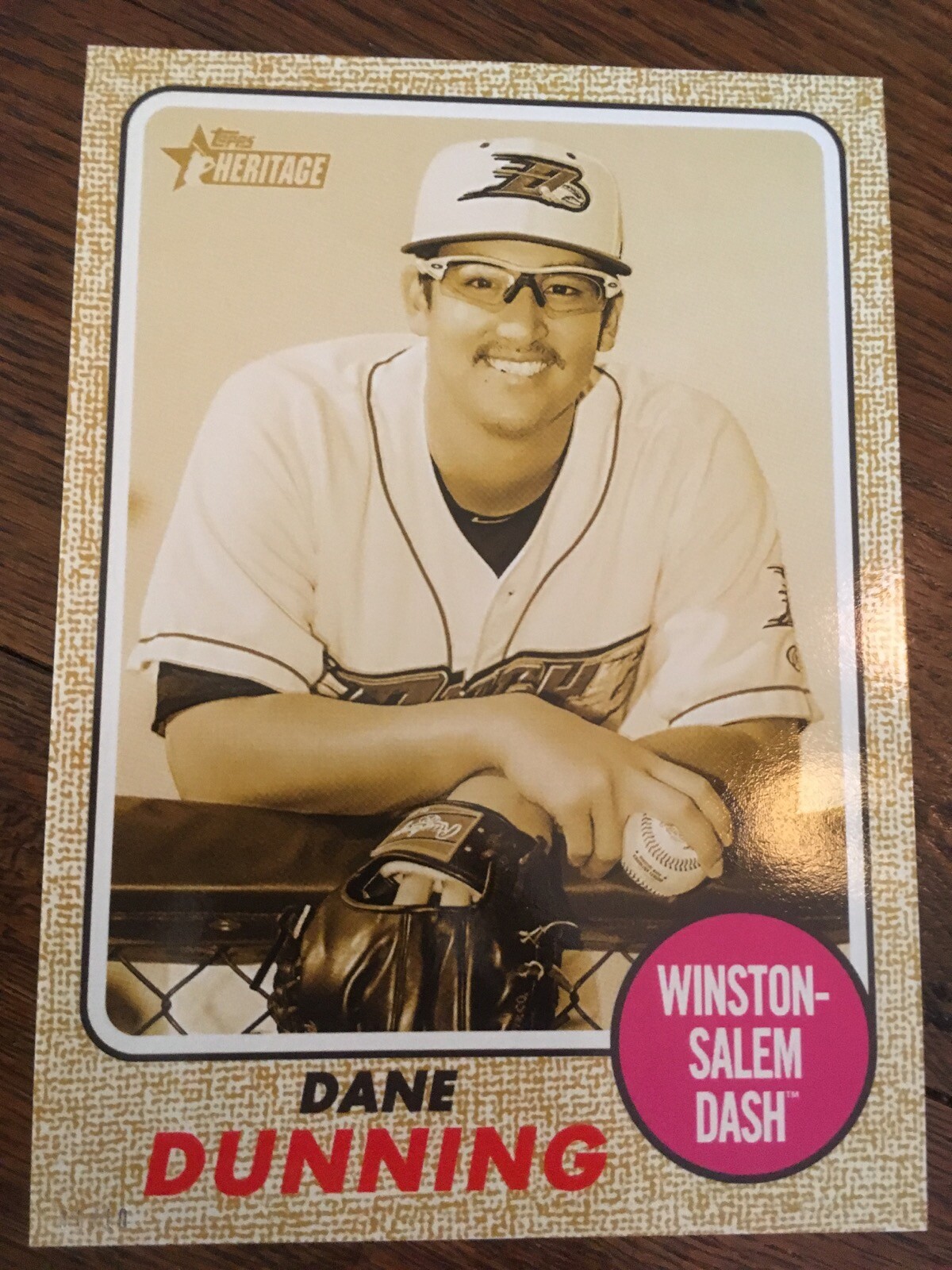 2017 Heritage Minor League Jumbo 5x7 Dane Dunning Dash 181 #'d 01/10 ...