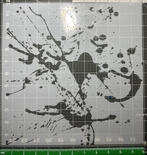12” Paint SPLATTER effect AIRBRUSH STENCILS Stencil Mylar REUSABLE ...