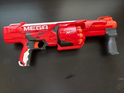 NERF N-Strike Mega Rotofury - Red Foam Dart Gun - W/ 10 Darts - Tested ...
