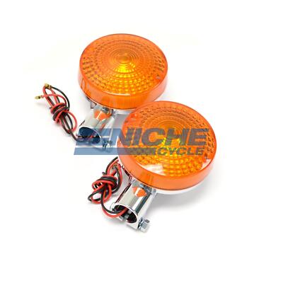 Honda Winker Lights 12 Volt Chrome Amber | eBay