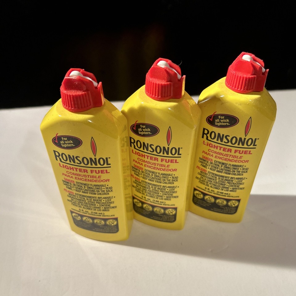 Ronson 5 Oz Can Fuel Fluid For All Zippo Pocket Lighters 3 Pack | eBay