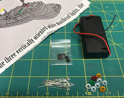 RC Tugboat Harbor Tug Boat LED Lights Set Navigation Towing 1/24 Models ...