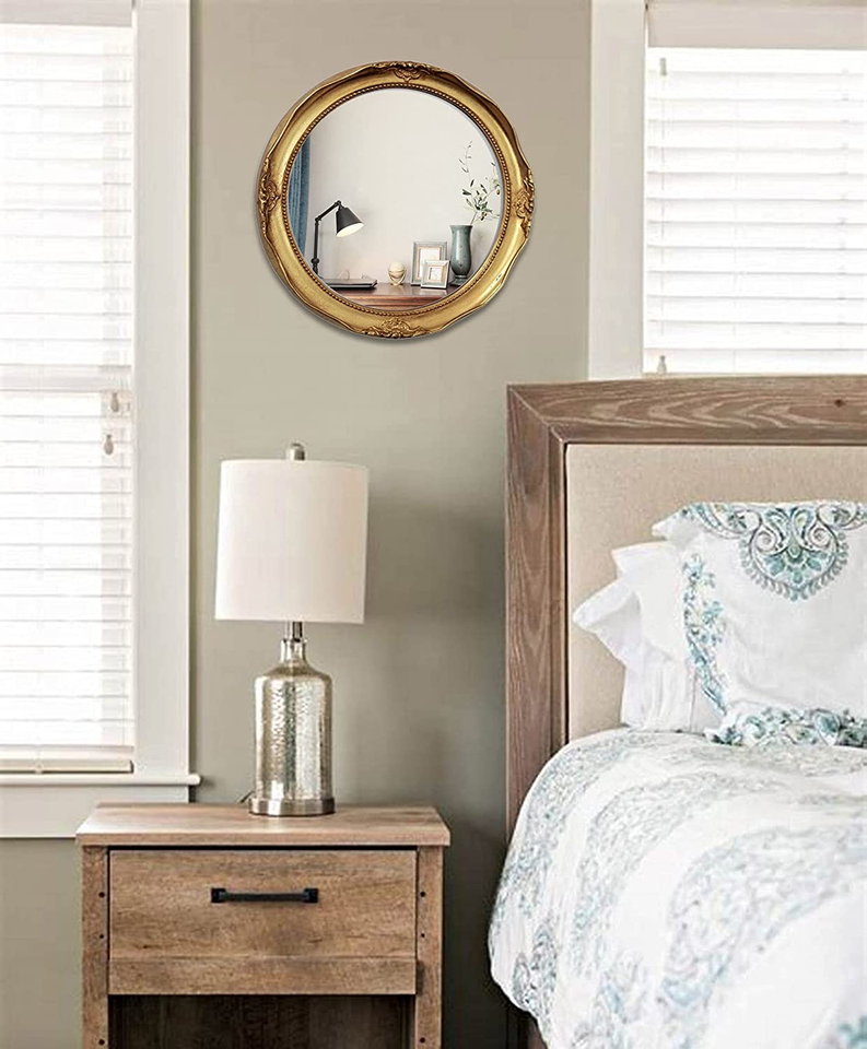 Vintage 12.2 Inch Decorative Wall Mirror Hanging Mirror round Gold | eBay