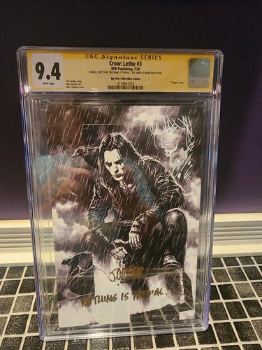 The Crow Lethe #3. Cgc Signature Series 9.4 Signed " Nothing Is Trivial ...