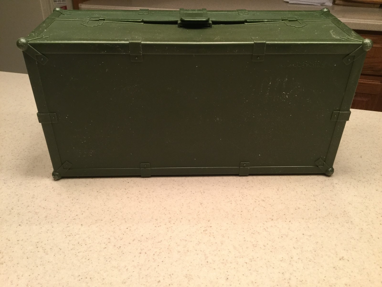 Vintage GI Joe Plastic Used Foot Locker Nice Green Empty W/ Stickers | eBay