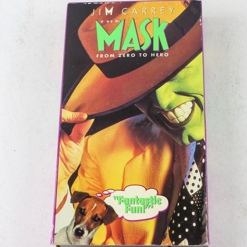 The Mask VHS 1995 Jim Carrey Cameron Diaz PG-13 New Line Home Video ...