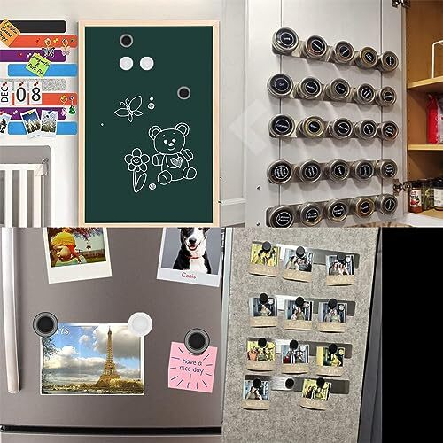 Magnet Bulletin Board 6 Pcs Metal Magnet Boards Frameless Magnetic ...