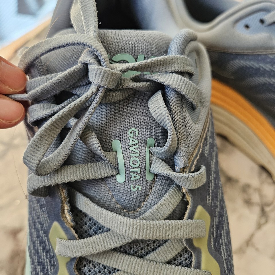 Men’s Hoka One One Gaviota 5 Running Shoes Blue/Orange Size 13D | eBay