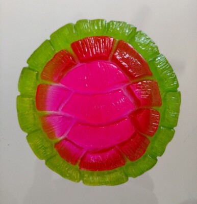 Disc golf mini marker turtle shell new! pink and green pearl water ...