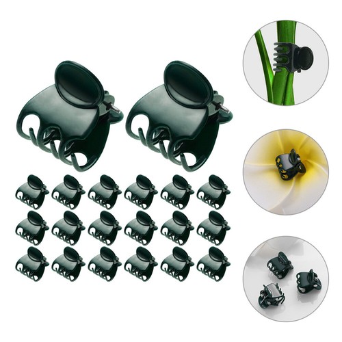 40 Pcs Gardening Support Rod Flower Vine Clamp Stakes Trellis Clips | eBay