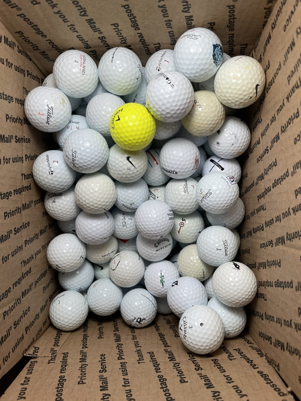 100 Assorted Golf Balls 3A/4A Mix PreOwned | eBay