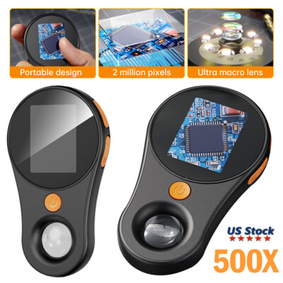 500X Digital Microscope 1080P 2.0" Video Coin Microscop with Magnifying ...