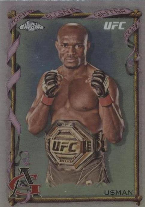 2024 Topps Chrome UFC - Allen and Ginter Kamaru Usman #AAG-27 Refractor ...