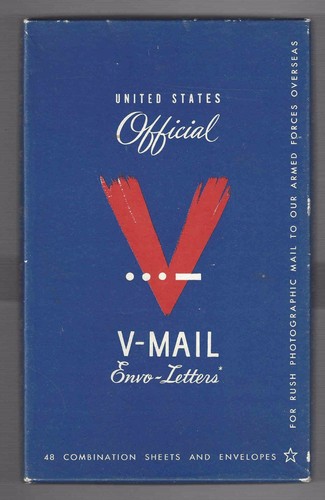 Ca 1942 WW2 Official V-Mail Complete Box Of 48 Mint Forms As Used By ...
