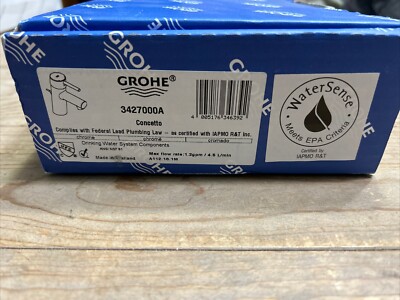 Grohe Concetto Chrome Single Handle Bathroom Faucet 1.2 GPM 3427000A | eBay