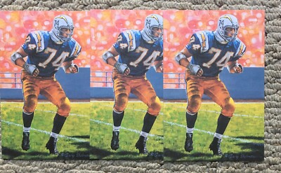 Ron Mix San Diego Chargers 3 Goal Line Art Cards In Mint | eBay