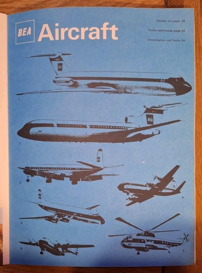 BEA, British European Airways, 1968 Inflight Magazine + Souvenir Tariff ...