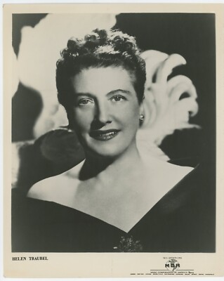 Helen Traubel Photo Opera Concert Singer MCA Original Press Photo 1950 ...