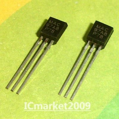 100 PCS MAC97A8 TO-92 MAC 97A8 Logic Level Triac Transistors | eBay