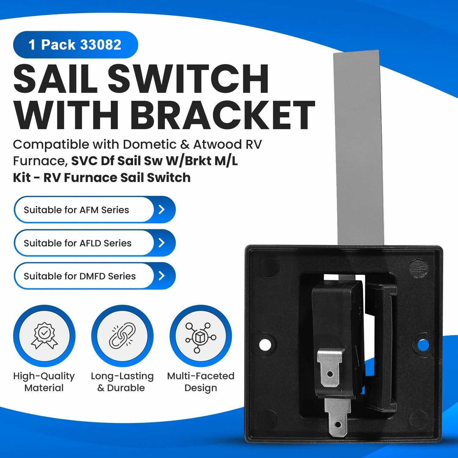 Sail Switch with Bracket Upgrade Kit for RV Furnace Replace Dometic ...