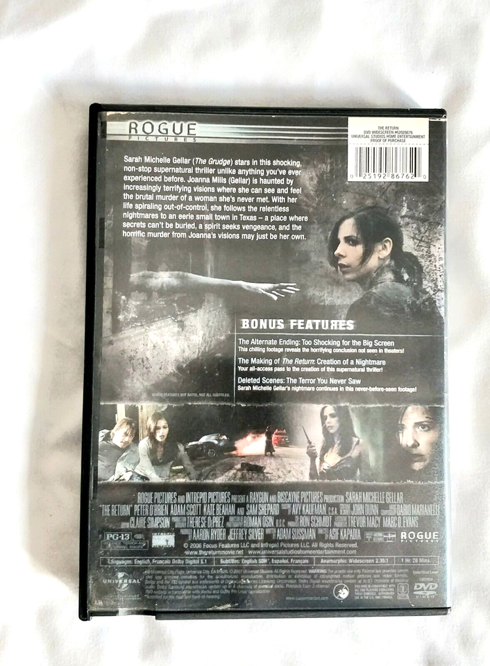 The Return DVD 2006 Horror Movie | eBay