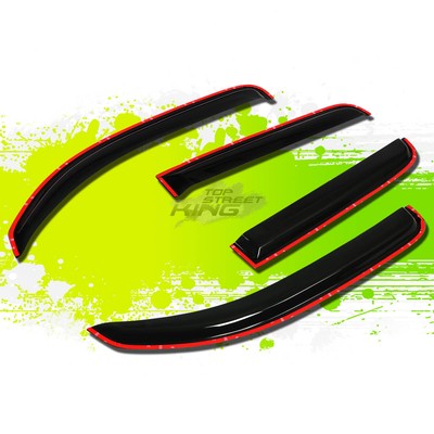 DARK TINTED WINDOW VISOR/WIND DEFLECTOR VENT RAIN SHADE FOR 06-11 CHEVY ...