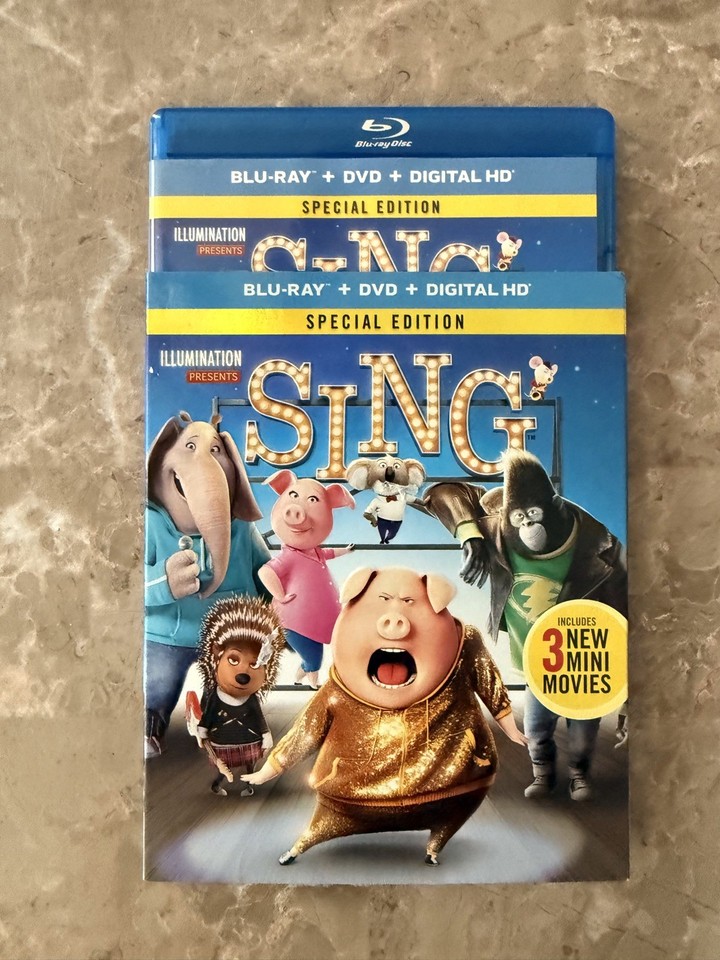 Sing (Blu-ray + DVD, 2017, Special Edition) No Digital Copy 25192366550| eBay