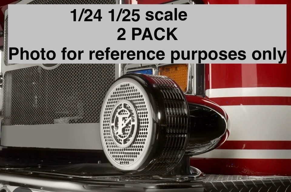 2 Pack 1/24 1/25 Scale Federal Q Q2B Siren Fire Engine Truck Kitbash ...