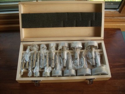 NOS Forstner Bit Set High Speed Steel 1/4 in. to 2-1/8 in. (16-Piece ...