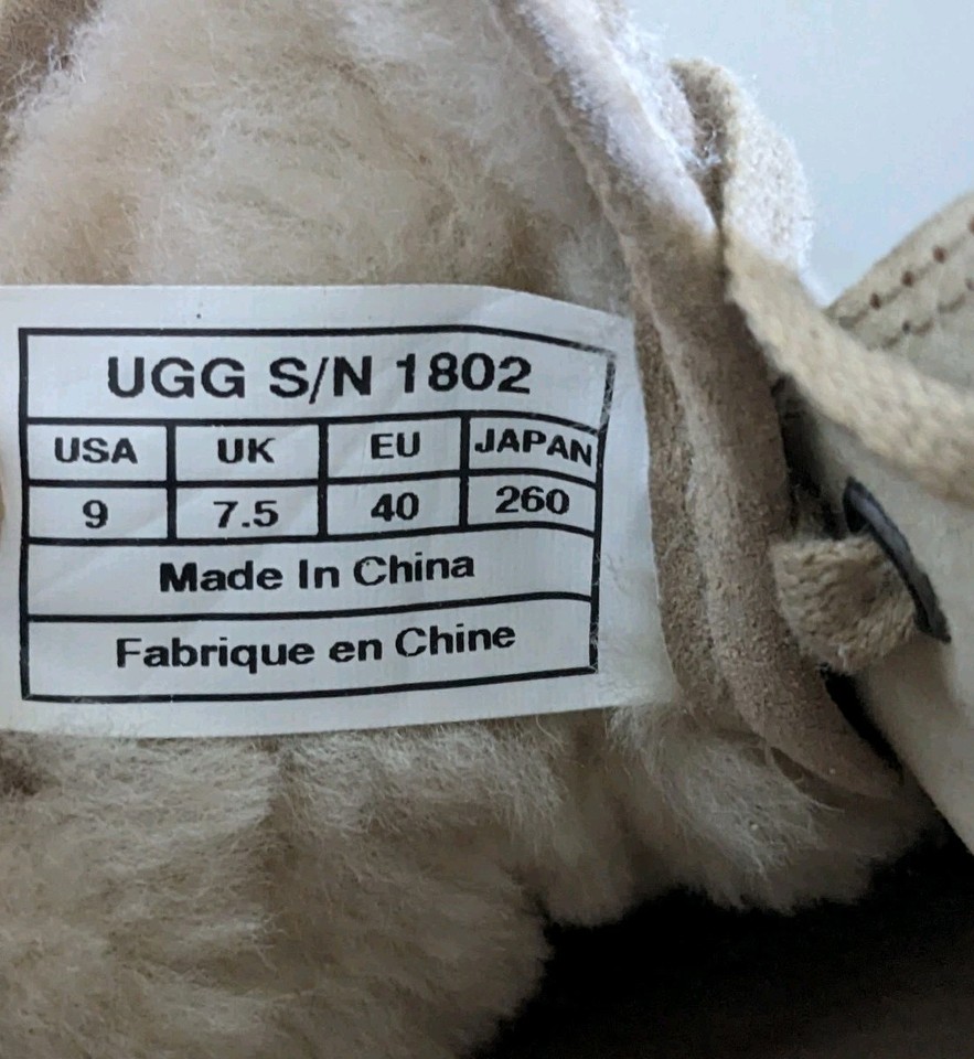 UGG Evera Sneakers Shoes Womens 9 Brown Metallic Leather Shearling Fur ...