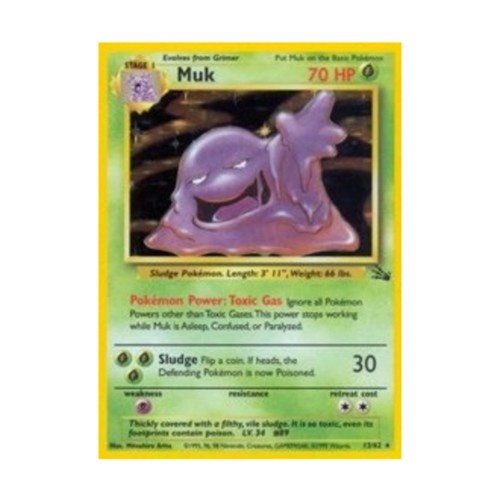 Pokemon Pokemon Fossil Muk (13) (HR) #13 (Holo) VG | eBay