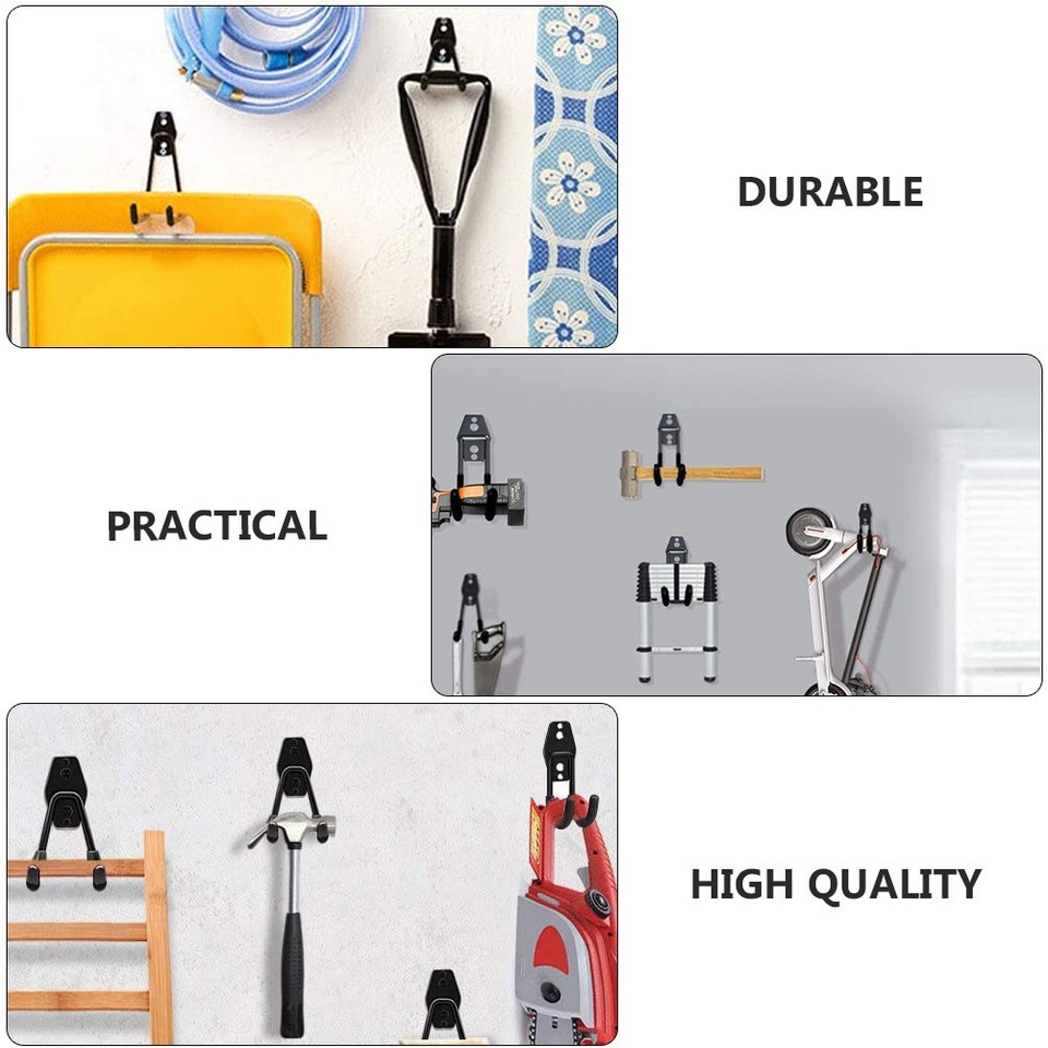2pcs Durable Heavy Stuff Hooks Pretty Hanging Hooks Practical Garage ...