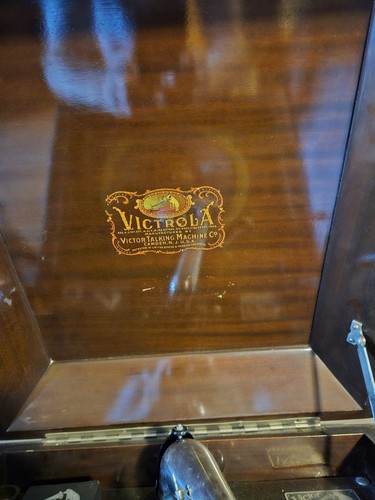 VICTROLA 1917 RCA TALKING MACHINE ANTIQUE CLASSIC RARE VV-100 PLAYS ...