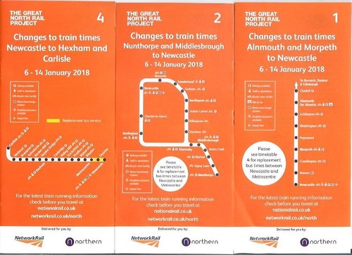 Network Rail Northern timetables Newcastle rebuild Hexham Chathill ...