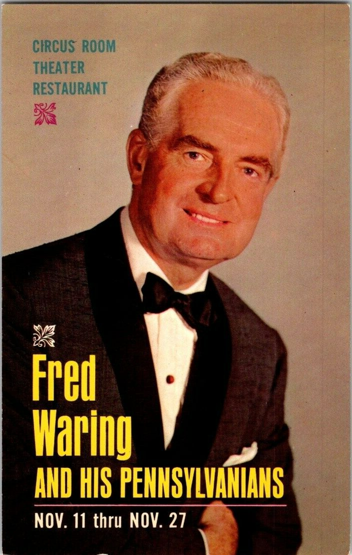Vintage Fred Waring Pennsylvanians Postcard Ascuaga's Nugget Reno ...