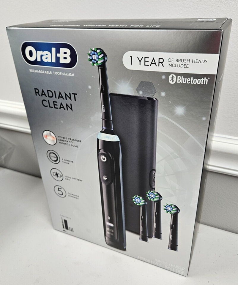 ORAL B Oral-B Radiant Clean Rechargeable Toothbrush Handle Charger Case ...