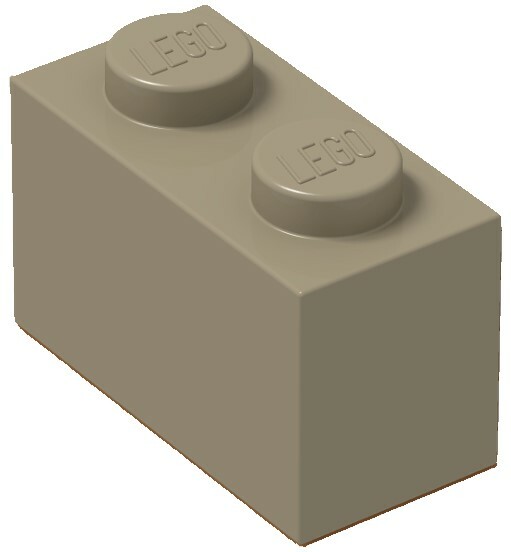 ☀️Lego x50 DARK TAN 1x2 Bricks building blocks Part Pieces Bulk Lot ...